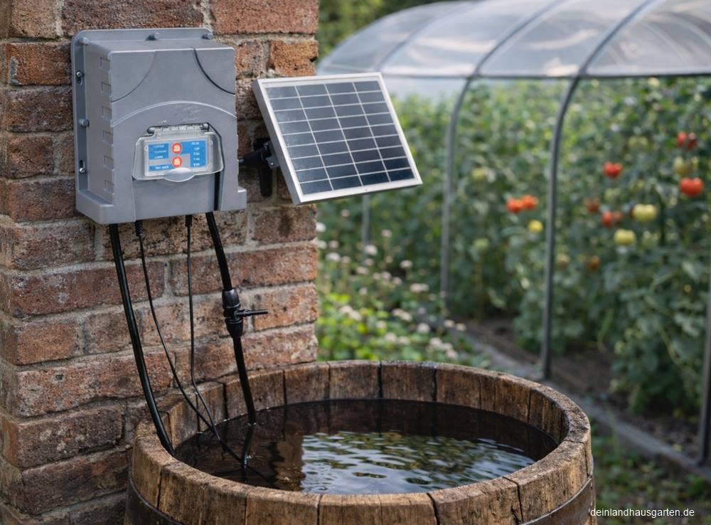 Solar Bewasserung Gewachshaus